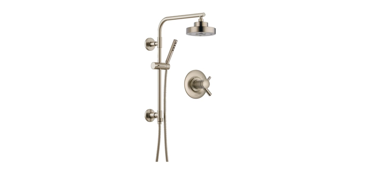 Brizo BSS-Odin-T60075-SC-BN Odin Thermostatic Shower Column Shower ...