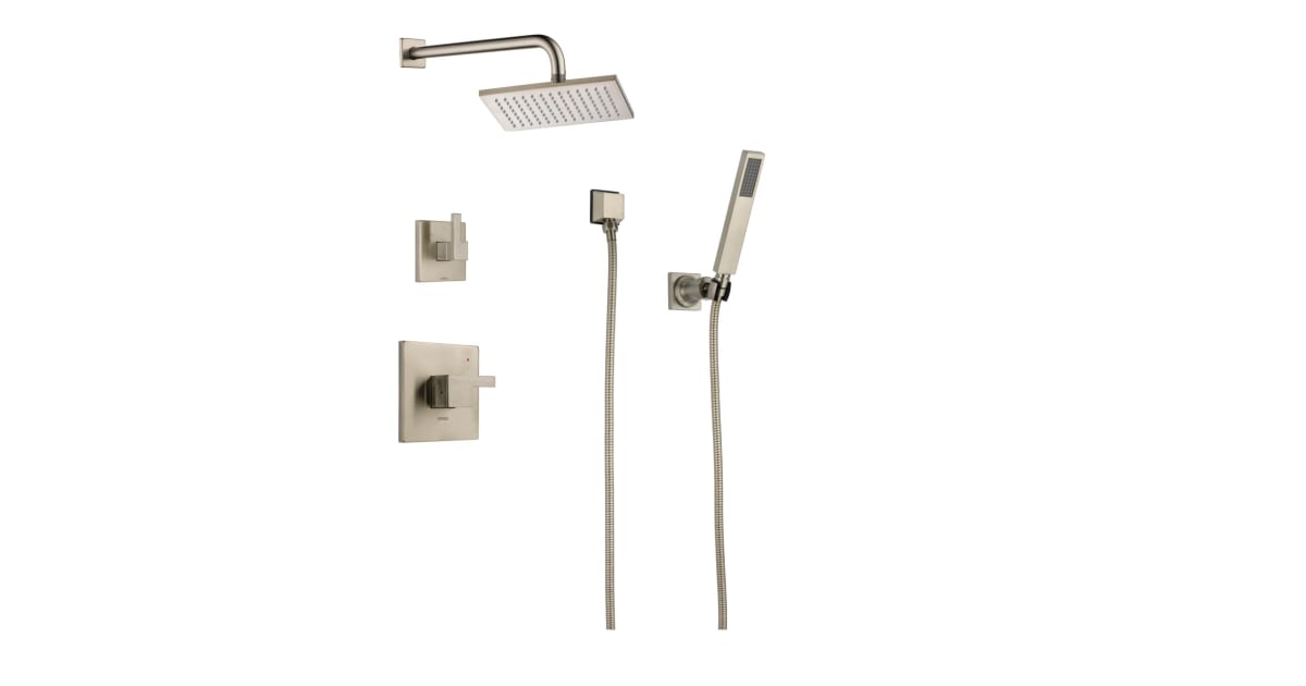 Brizo BSS-Siderna-T60P080-02-BN Siderna Pressure Balanced Shower System ...