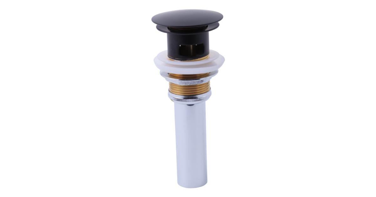 Brizo RP72414BL 1-5/8" Push Button Drain Assembly with Overflow ...