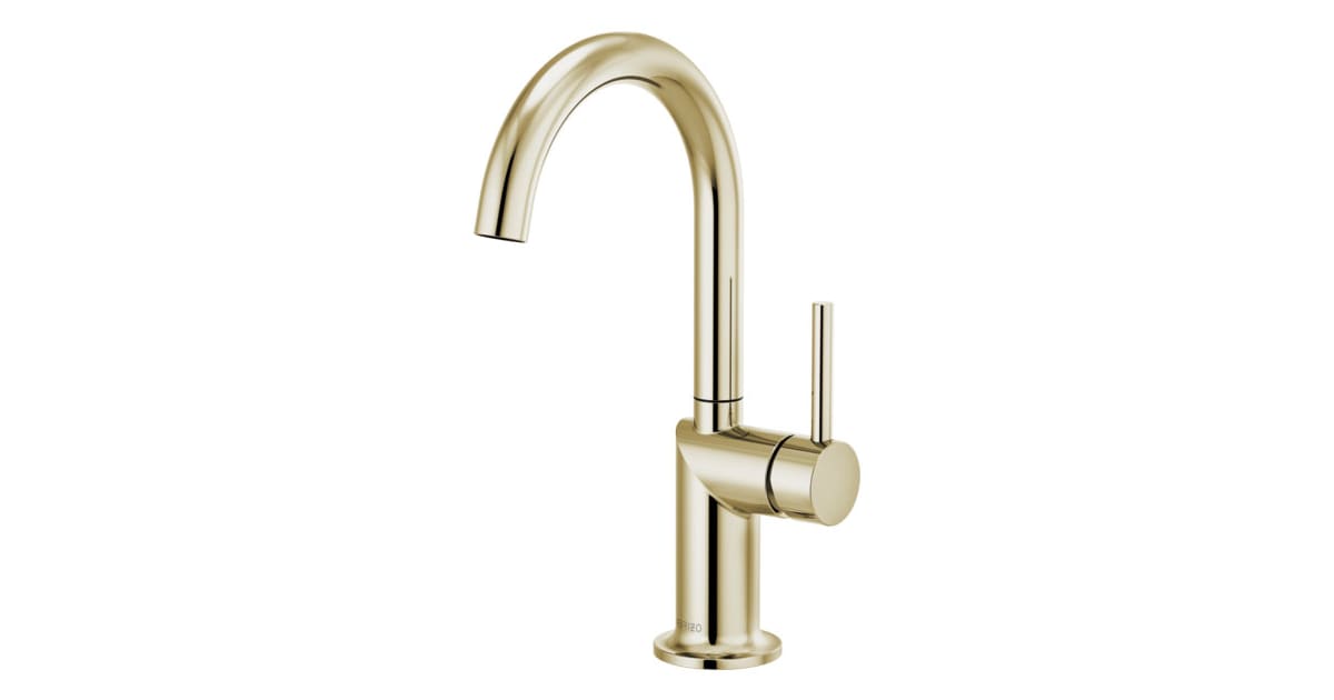 Brizo 61075LF-PNLHP Odin 1.8 GPM Single Hole Bar Faucet with Arc Spout ...