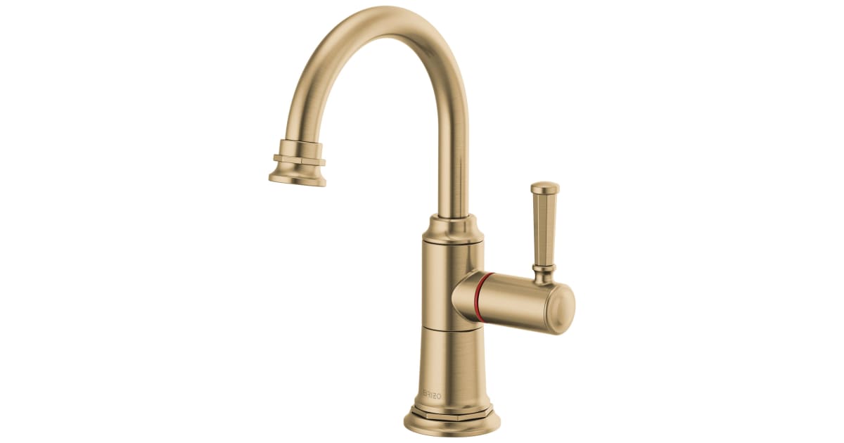 Brizo 61374LF-H-GL Rook 1.0 GPM Single Hole Instant Hot Faucet Water ...