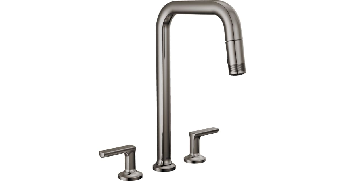 Brizo 62507LF-BNXLHP-L Kintsu 1.8 GPM Widespread Pull Down Kitchen ...