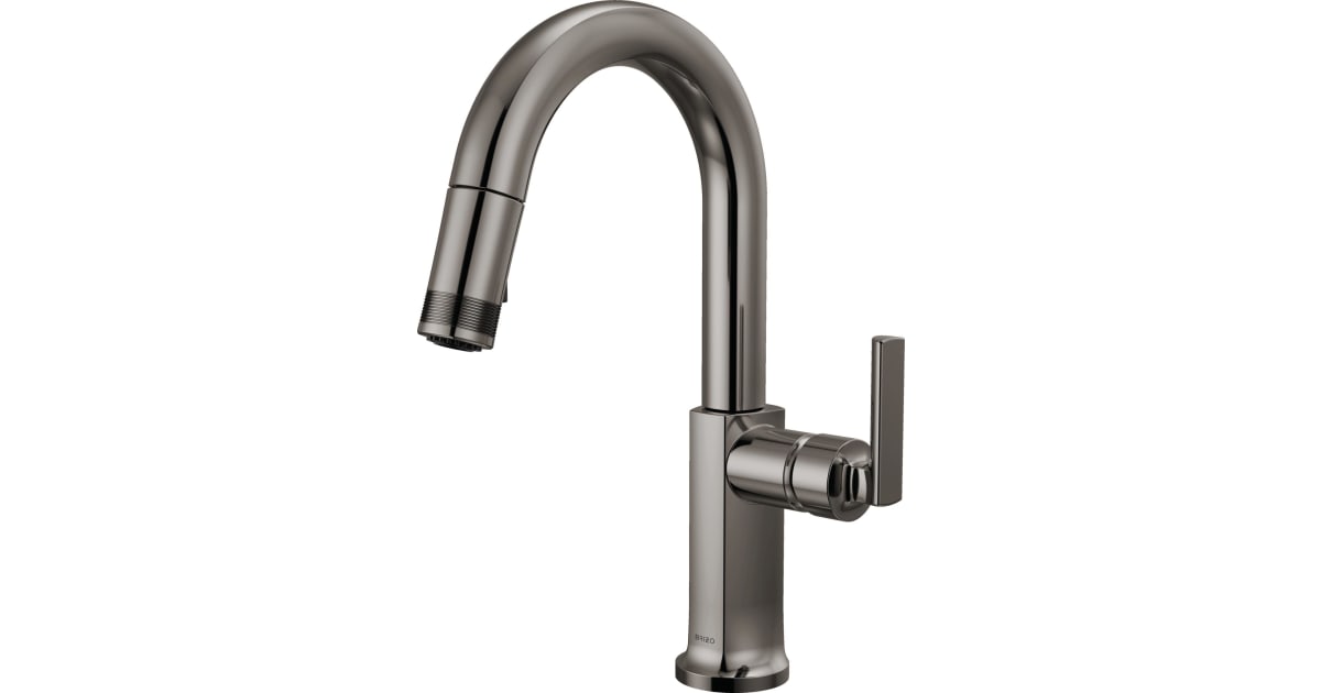 Brizo 63906LF-BNXLHP-L Kintsu 1.8 GPM Single Hole Pull Down Prep/Bar ...