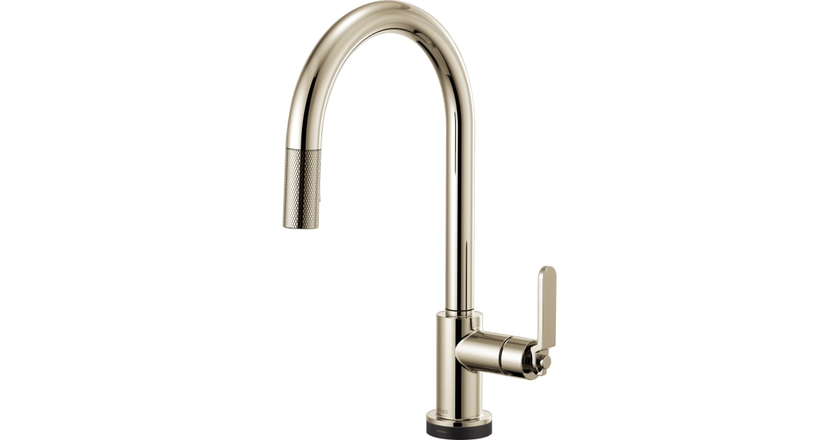 Brizo 64044LF-PN Litze Single Handle Arc Spout SmartTouch Pull Down ...
