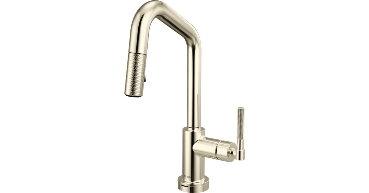 Brizo 64963LF-PN Litze 1.8 GPM Single Handle Angle Spout SmartTouch ...