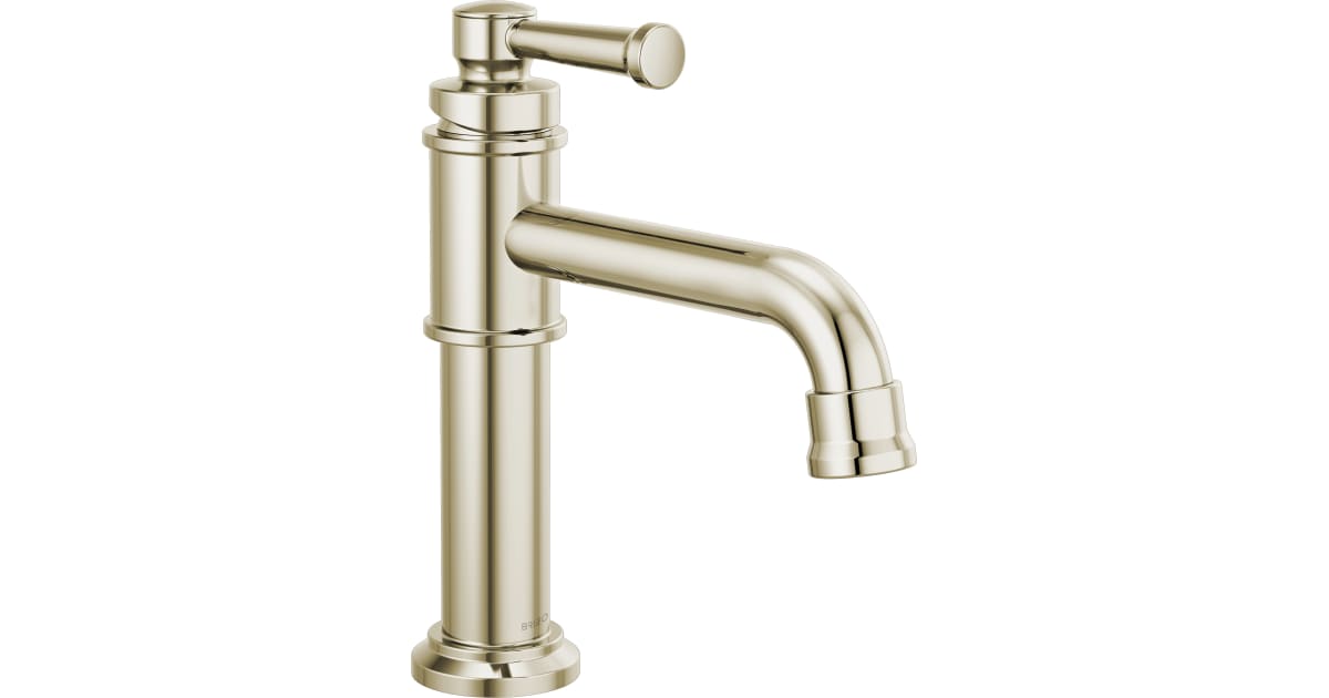 Brizo 65042LF-PN Atavis 1.2 GPM Single Hole Bathroom Faucet Less Drain ...