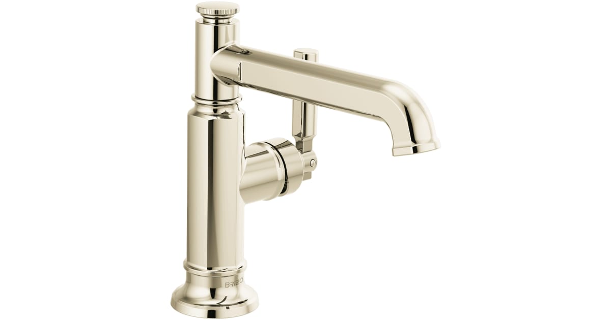 Brizo 65076LF-PN-ECO Invari 1.2 GPM Single Hole Bathroom Faucet, Less ...