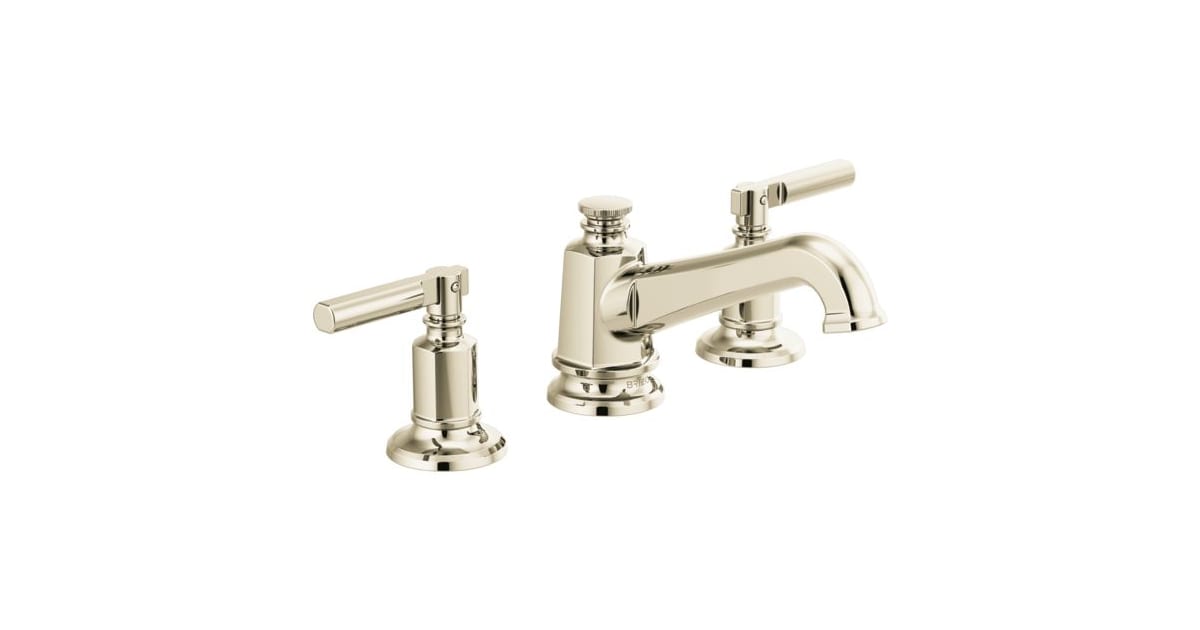 Brizo 65378LF-PNLHP-ECO Invari 1.2 GPM Widespread Bathroom Faucet with ...