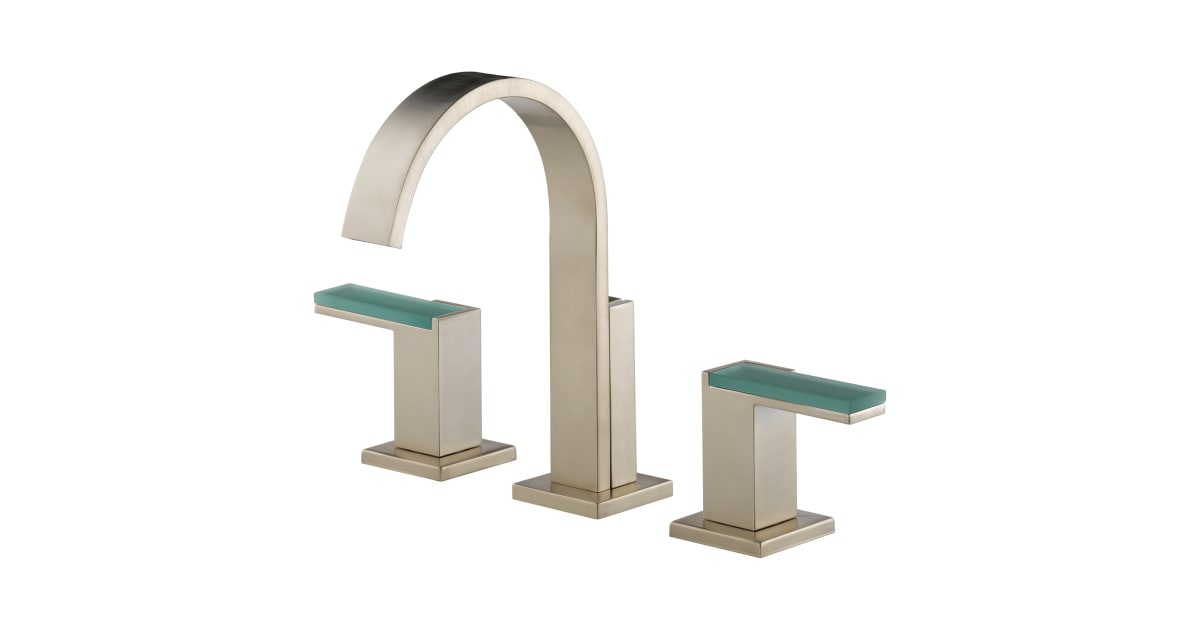 Brizo 65380LF-BNLHP-ECO Siderna 1.2 GPM Widespread Bathroom Faucet with ...