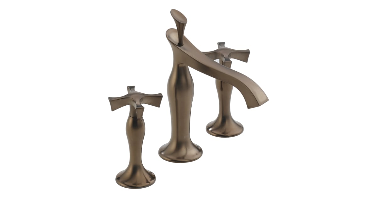 Brizo 65390LF-BZLHP-ECO RSVP 1.2 GPM Widespread Bathroom Faucet with ...