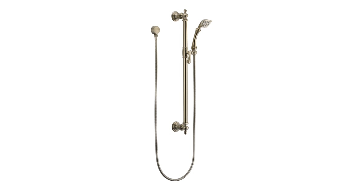 Brizo 85785-BN Charlotte Hand Shower Package with Slide Bar, Hose, and ...