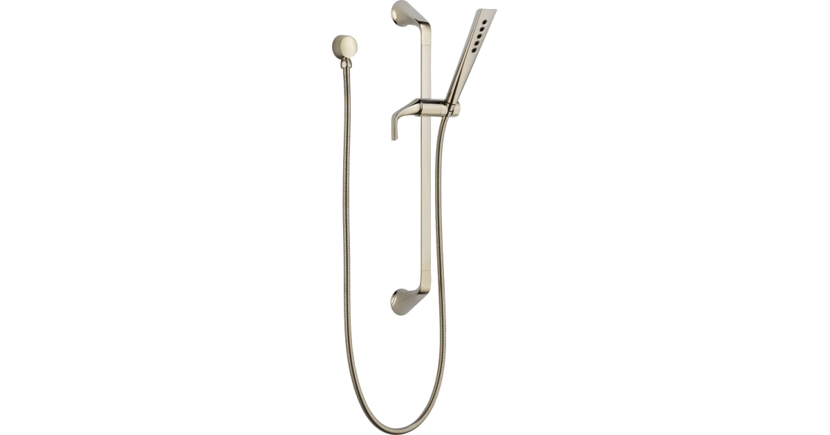 Brizo 88750-PN Sotria Hand Shower Package with Slide Bar, Hose, Wall ...