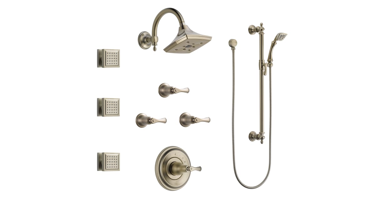 Brizo BSS-Charlotte-T66T03-BN Sensori Custom Thermostatic Shower System ...
