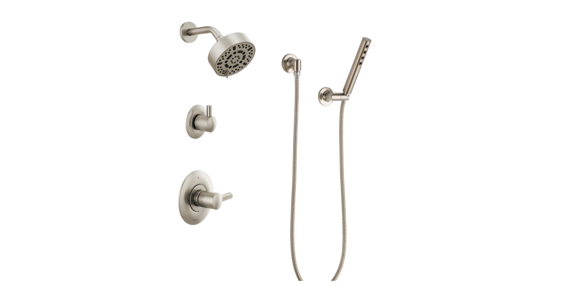 Brizo BSS-Odin-T60P075-02-BN Odin Pressure Balanced Shower System with ...