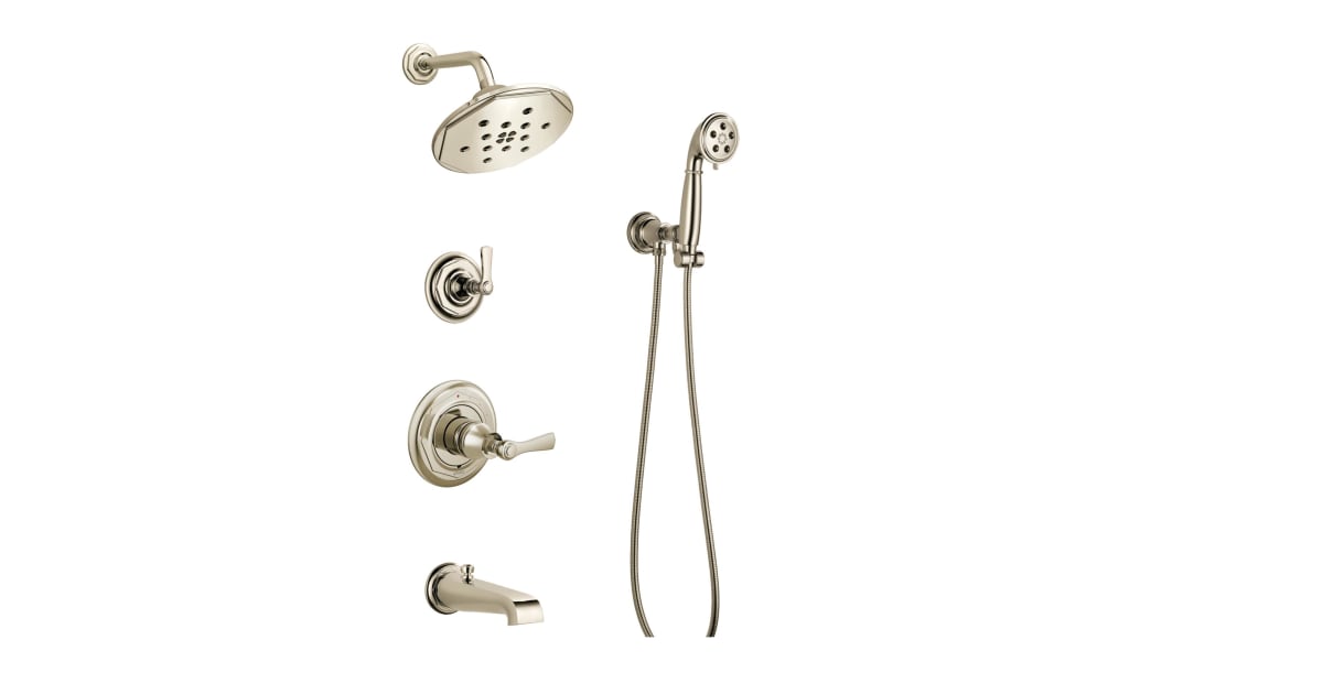 Brizo BSS-Rook-T60P060-04-PN Rook Pressure Balanced Tub and Shower ...