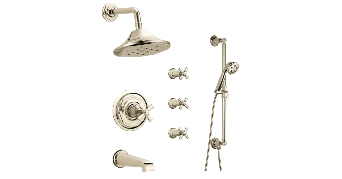 Brizo BSS-Rook-T66T05-X-PN Sensori Custom Thermostatic Shower System ...