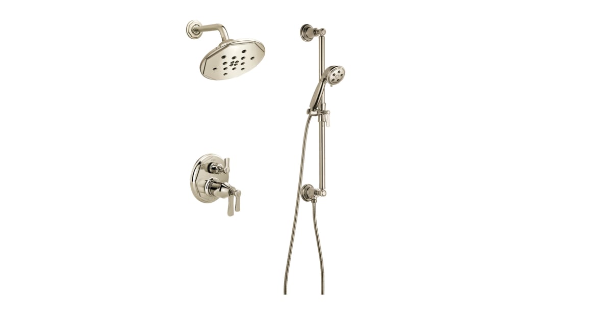Brizo BSS-Rook-T75561-02-PN Rook Thermostatic Shower System with Shower ...