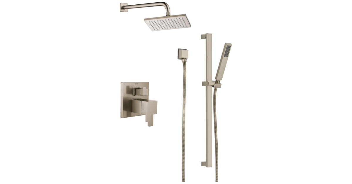 Brizo BSS-Siderna-T75580-02-BN Siderna Thermostatic Shower System with ...
