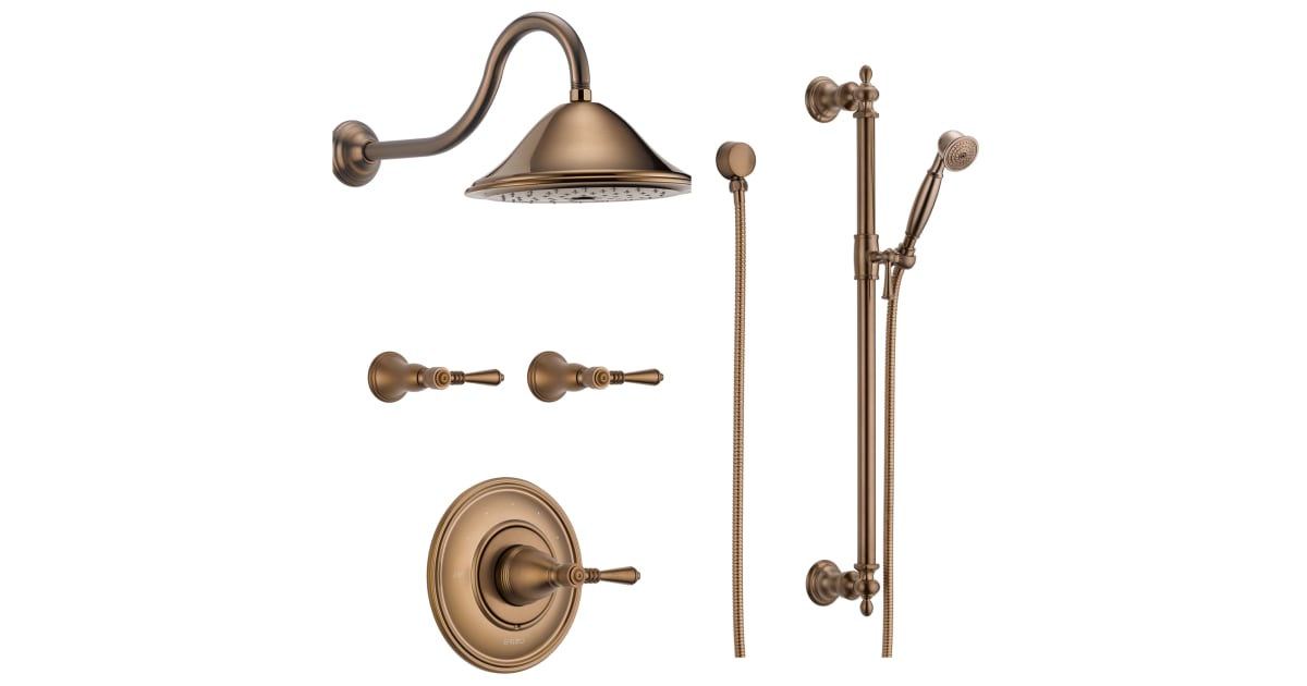 Brizo BSS-Traditional-T66T02-BZ Traditional Custom Thermostatic Shower ...