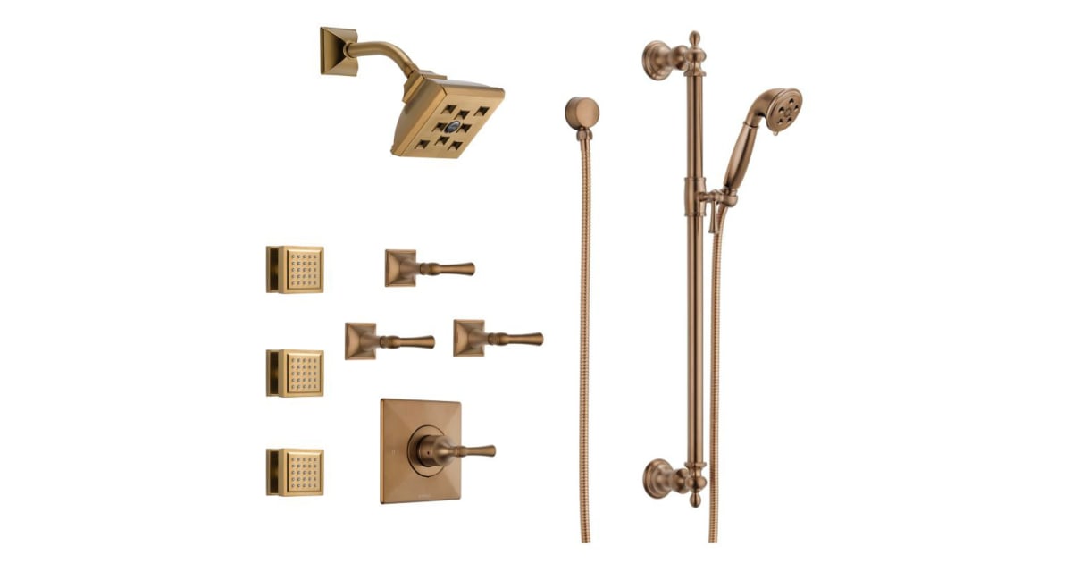 Brizo BSS-Vesi-T66T03-BZ Vesi Custom Thermostatic Shower System with ...