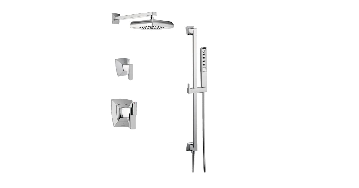 Brizo BSS-Vettis-T60288-02-PC Vettis Thermostatic Shower System with ...
