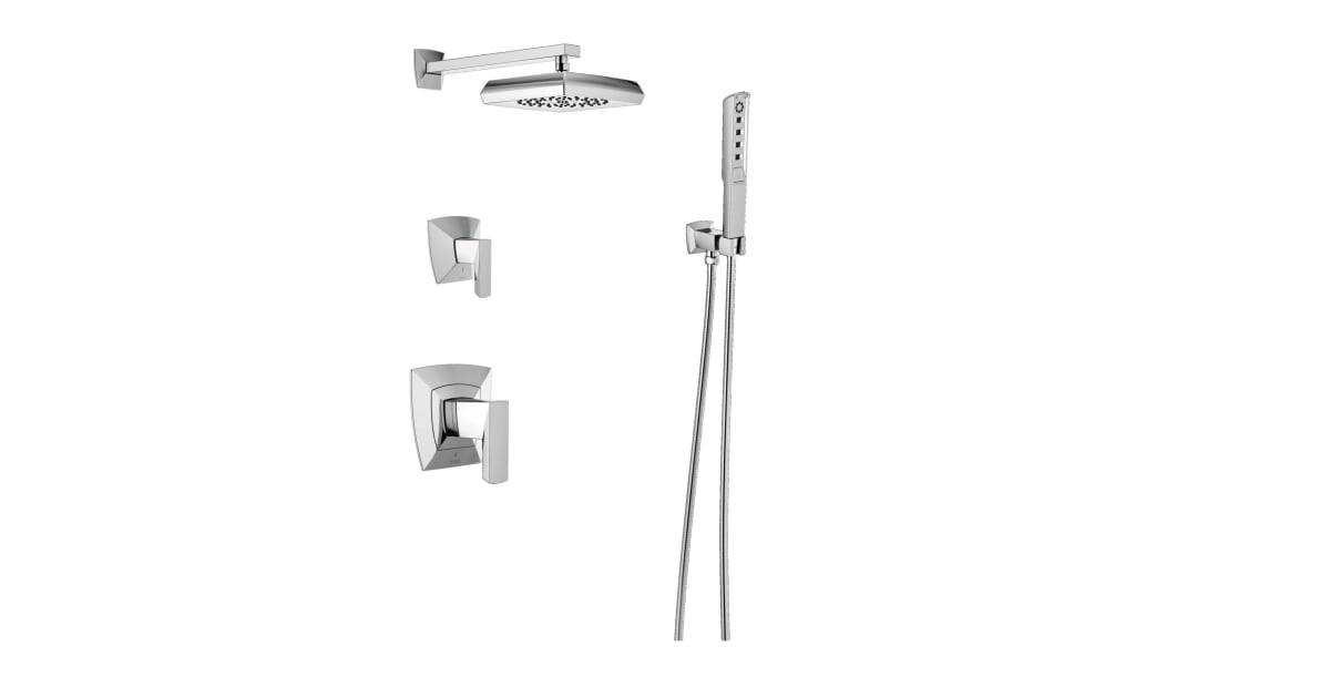 Brizo BSS-Vettis-T60P088-02-PC Vettis Pressure Balanced Shower System ...