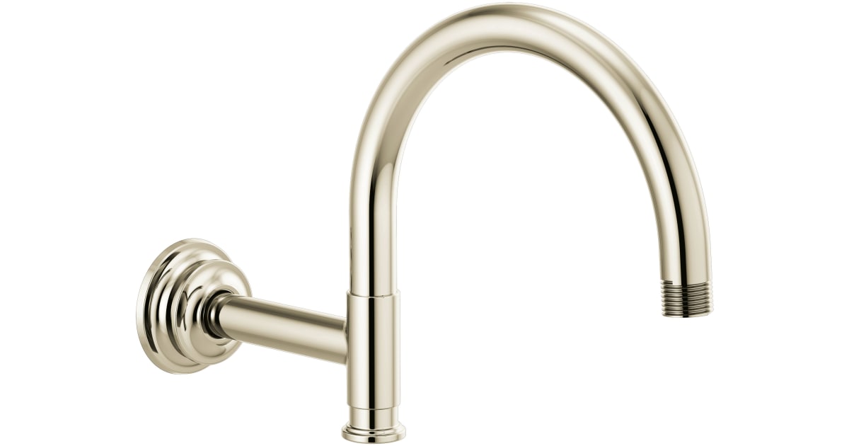 Brizo RP100326PN Invari 11-3/4" Shower Arm and Flange | Ferguson Home