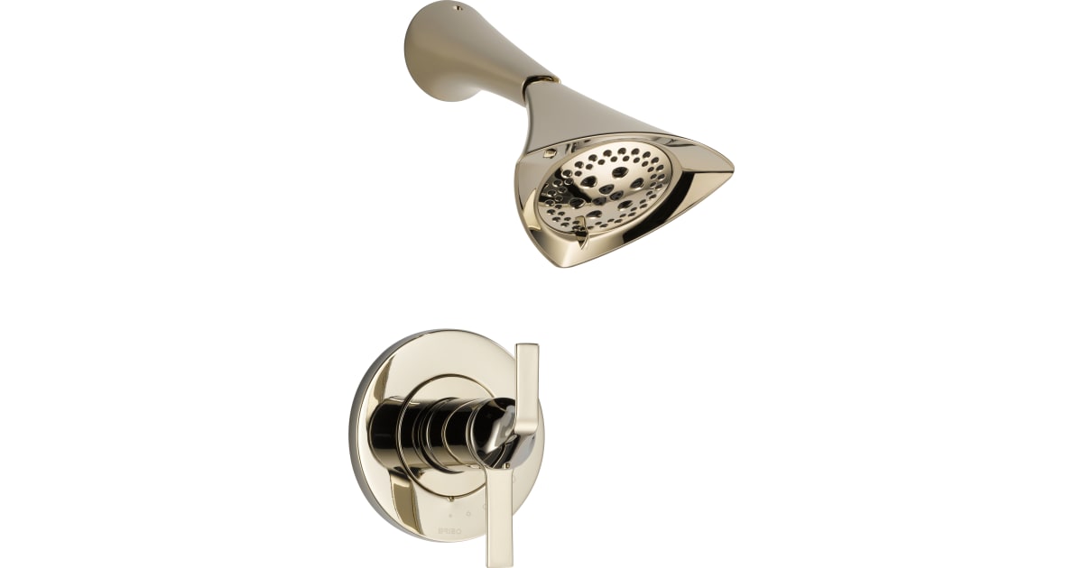 Brizo T60250-PN Shower Trim Package with Multi-Function Shower Head ...