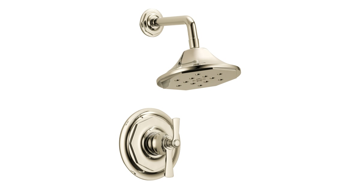 Brizo T60261-PN Rook Shower Only Trim Package with 1.75 GPM Multi ...