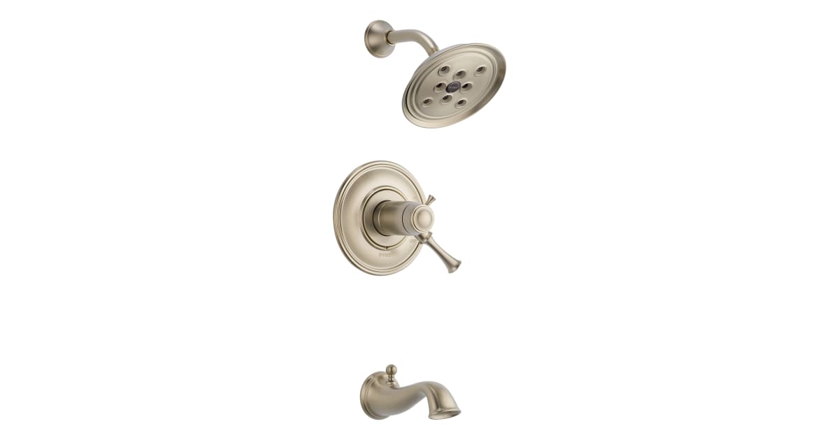 Brizo T60405-BN Baliza Tub and Shower Valve Trim Single Handle with ...