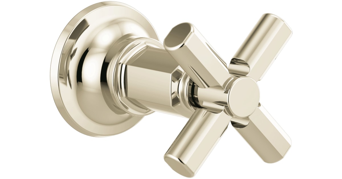 Brizo T66678-PN Invari Volume Control Valve Trim with Cross Handle ...
