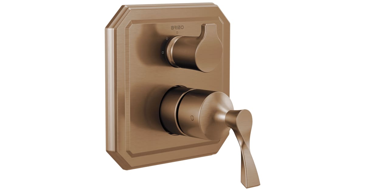Brizo T75P530-BZ Virage Pressure Balanced Valve Trim with Integrated 3 ...