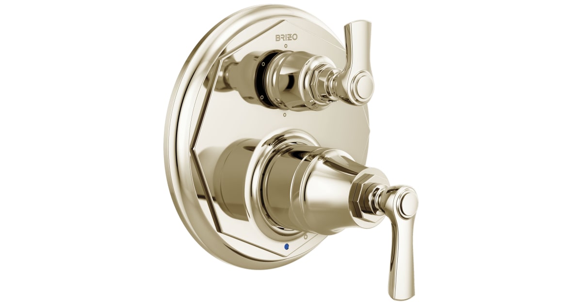Brizo T75P660-PN Rook Pressure Balanced Valve Trim with Integrated 6 ...