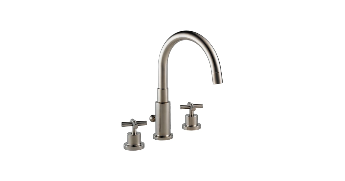 Brizo 6716813-BN Deck Mounted Roman Tub Filler Trim Kit Double Handle ...