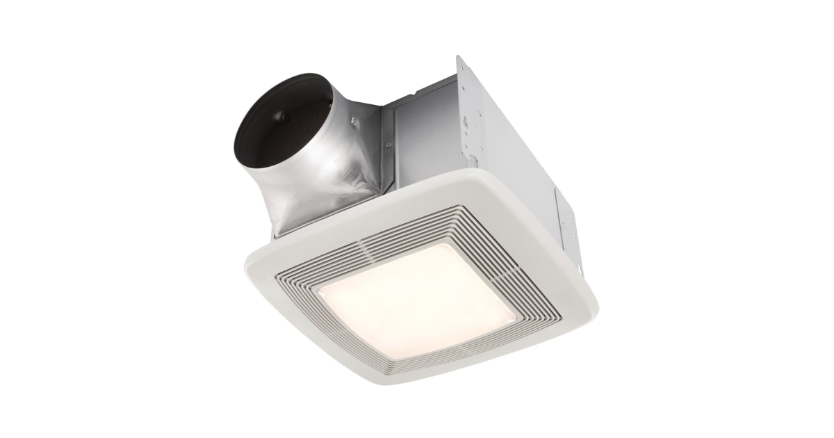 Broan QT130LE 130 CFM 1.5 Sone Ceiling Mounted Bathroom Exhaust Fan ...