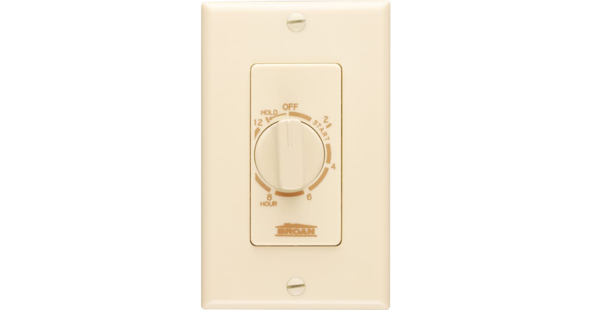 Broan 71V 12 Hour Timer Switch - Ivory | Build.com