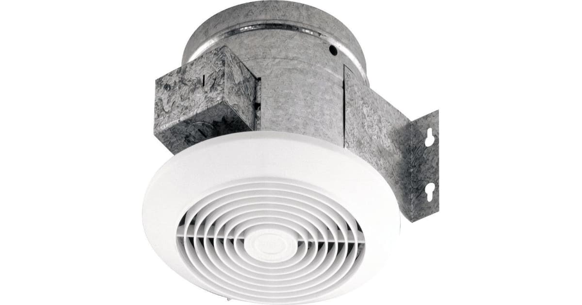 Broan 673 60 CFM 4.5 Sone Ceiling Mounted HVI Certified Bath Fan ...