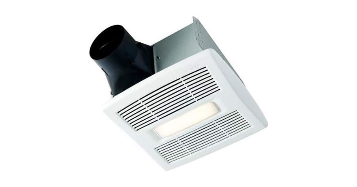Broan AE110L 110 CFM 1 Sone Ceiling Mounted Energy Star Certified Bath ...