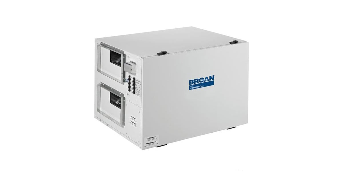 Broan B6LCDHRN 690 CFM Energy Recovery Ventilator with Defrost System ...