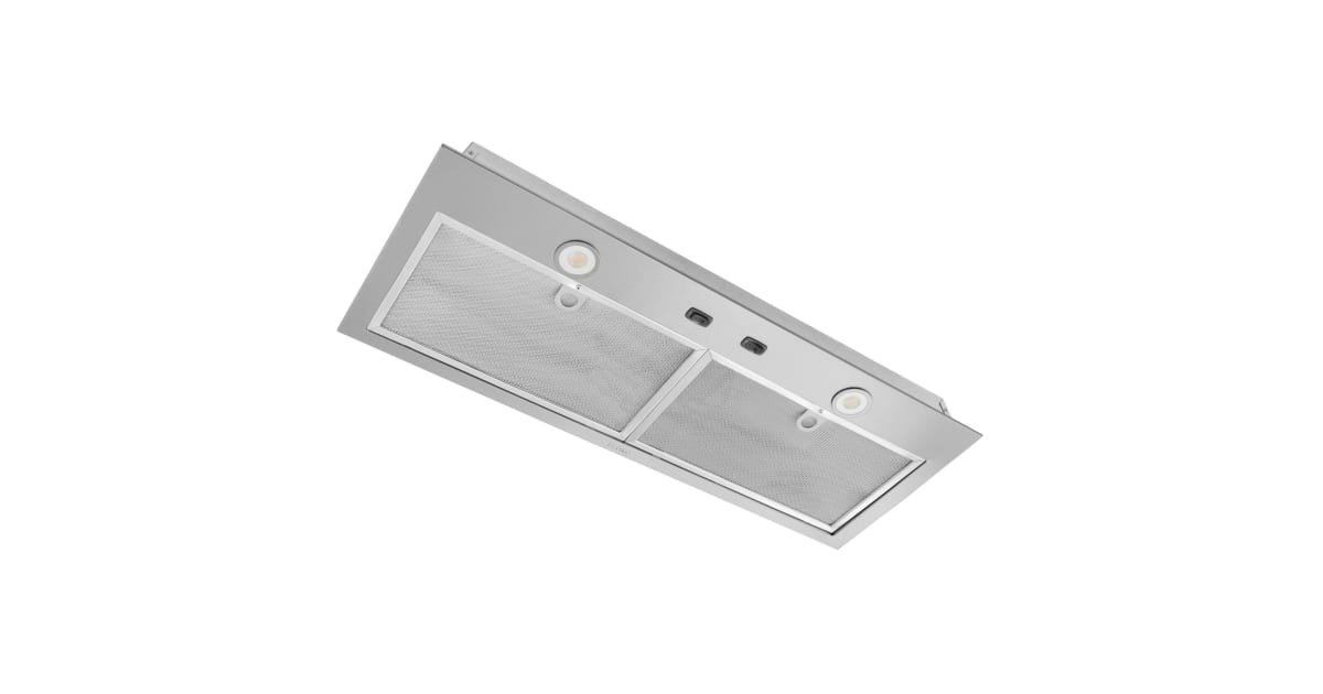 Broan BBN1243SS 140-300 CFM 24" Built-In Power Pack Insert Range Hood ...