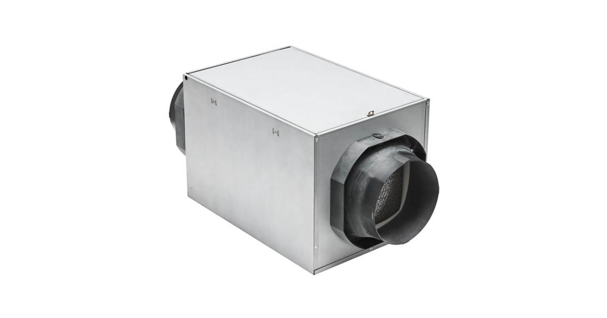 Broan FIN-180B-HW Fresh In Basic 180 CFM 0.65 Sone In-Line Mounted ...