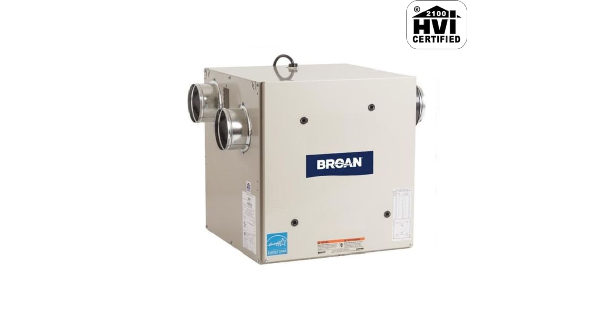 Broan HRV70SE 70 CFM Energy Star Heat Recovery Ventilator with Side ...