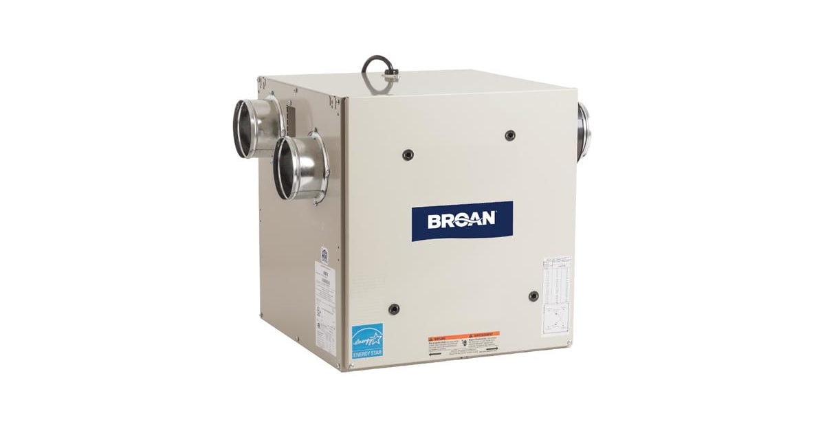 Broan HRV80S 77 CFM Heat Recovery Ventilator with Side Ports | Build.com