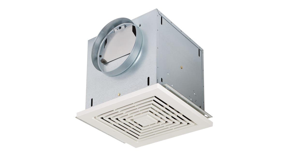 Broan L300E 310 CFM 2.5 Sone Ceiling or Wall Mounted Commercial Utility Fan with Energy Star ...