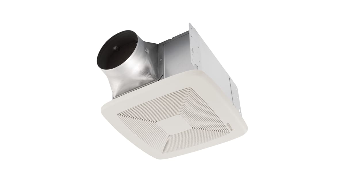 Broan QT130E QT™ 130 CFM 1.5 Sone Ceiling Mounted Energy Star Certified ...