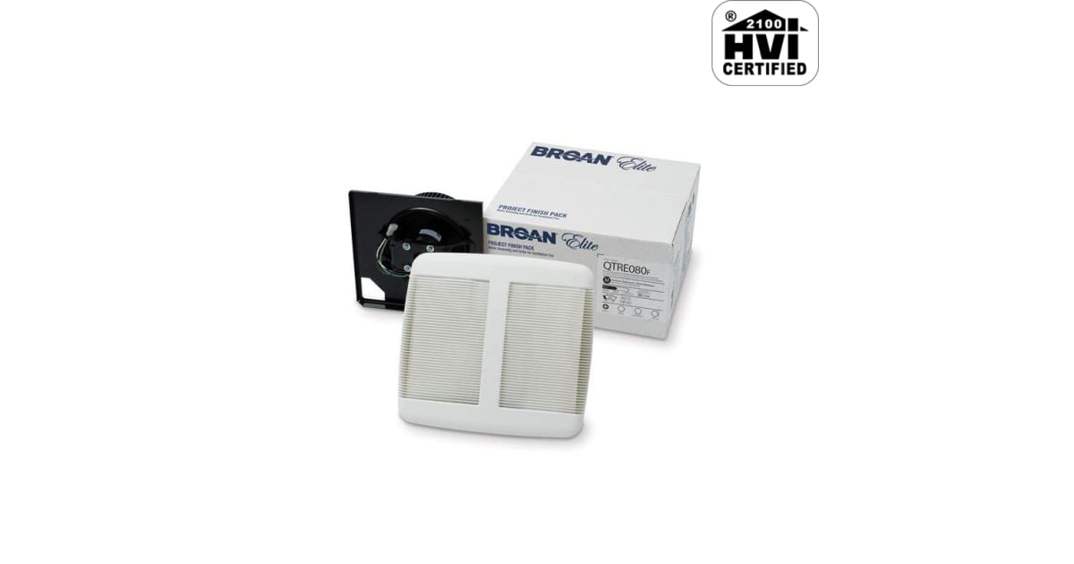 Broan QTR050F Finish Pack with Motor and Grille Assembly, 50 CFM, 0.4 ...
