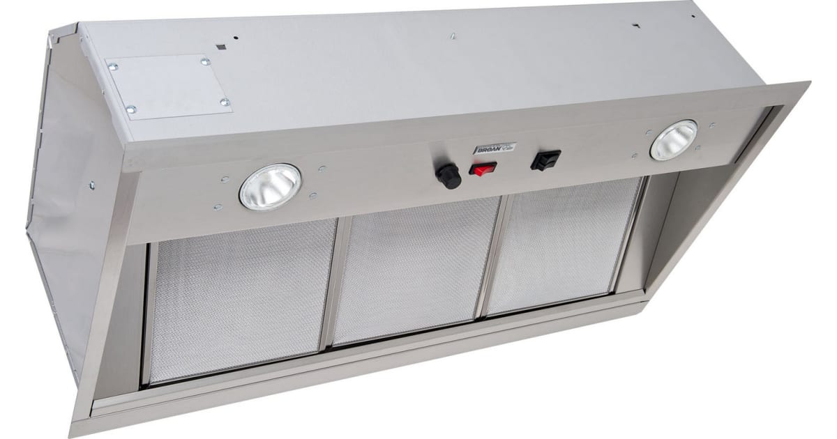 Broan RMIP45 500 - 1500 CFM Wide Stainless Steel Insert Range Hood with ...