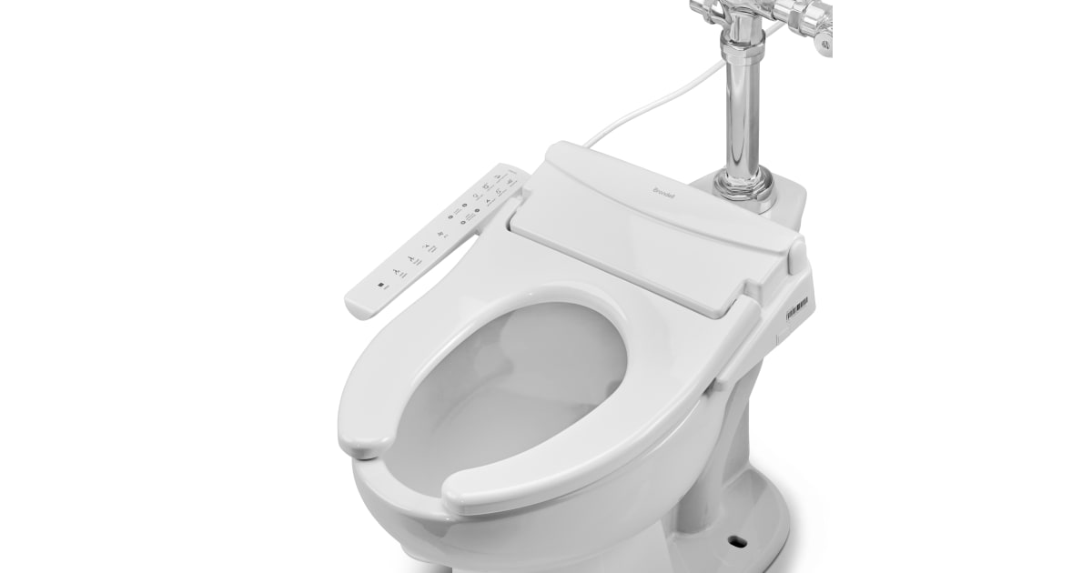 Brondell T22-OFLC-EW Swash Thinline Elongated Soft Close Commercial ...