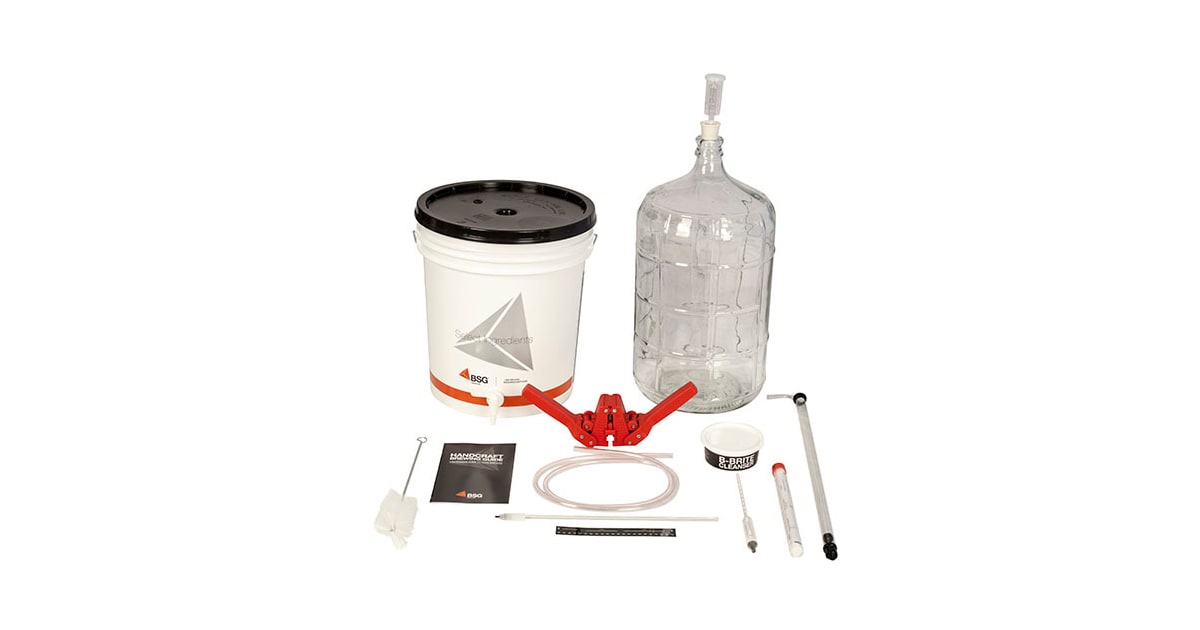 BSG HandCraft K6 Gold Beer Equipment Kit with 6 Gallon GlaCarboy ...