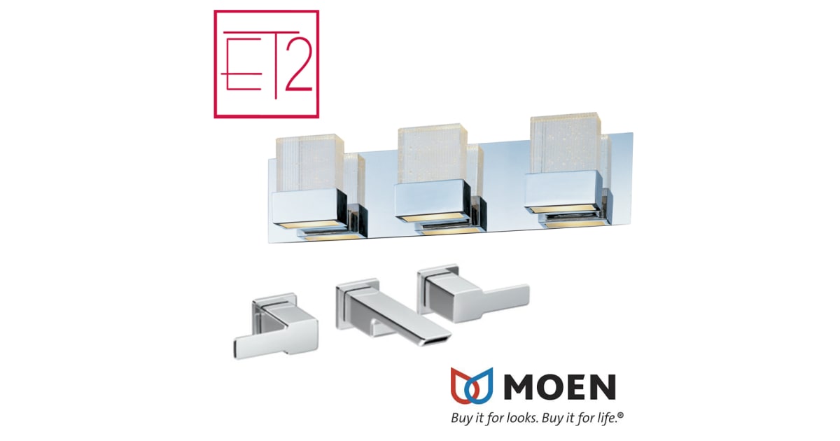 Build Smart Kits MTS6730/E22733-89-CP Moen Wall Mounted Bathroom Faucet ...